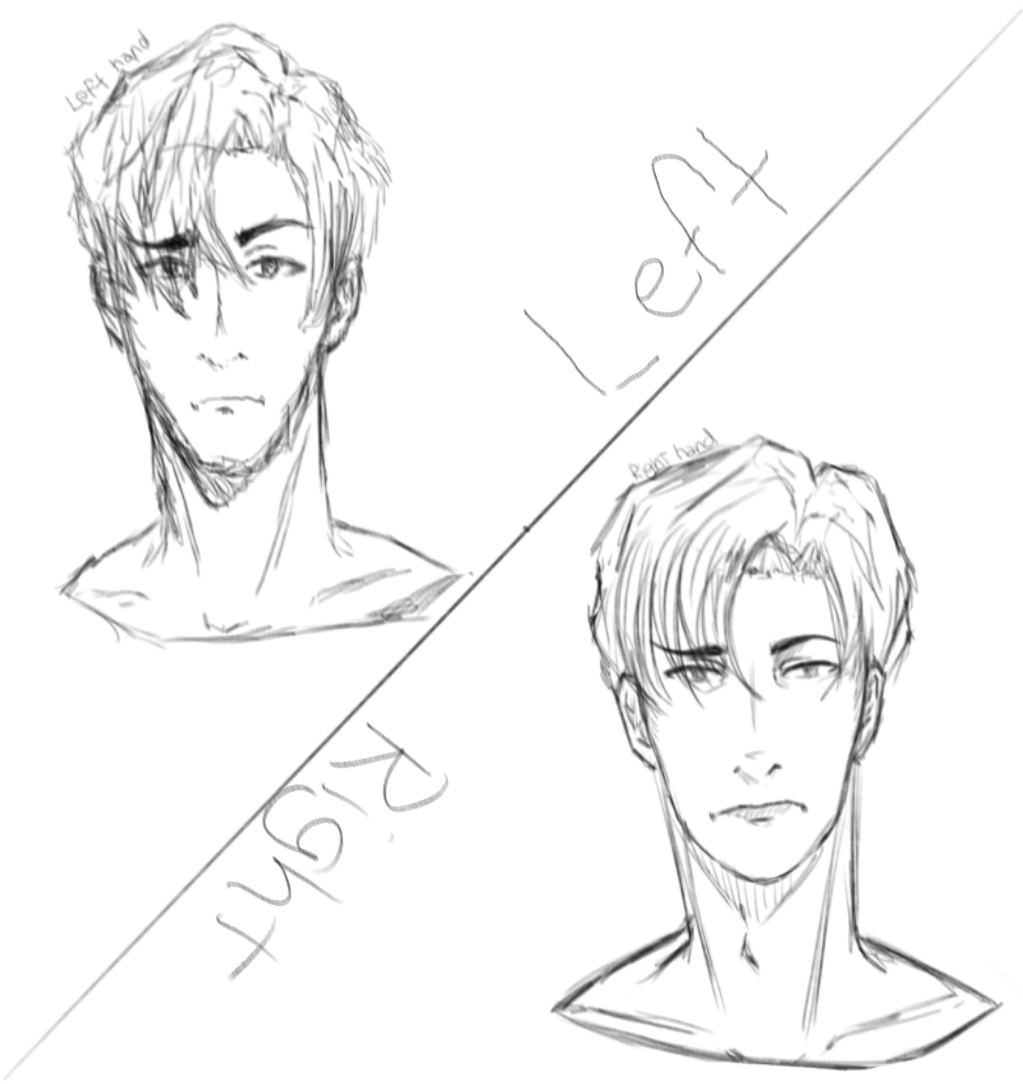 Left VS. Right hand - ibisPaint