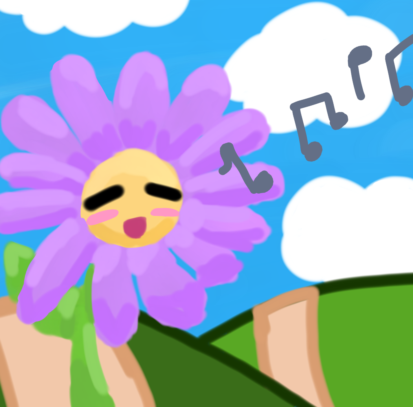 A flower singing - ibisPaint