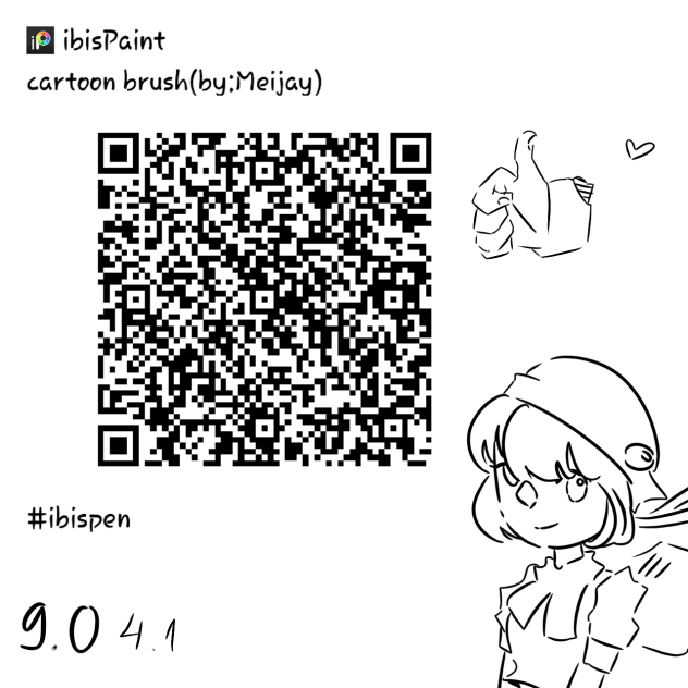 Cartoon brush - ibisPaint