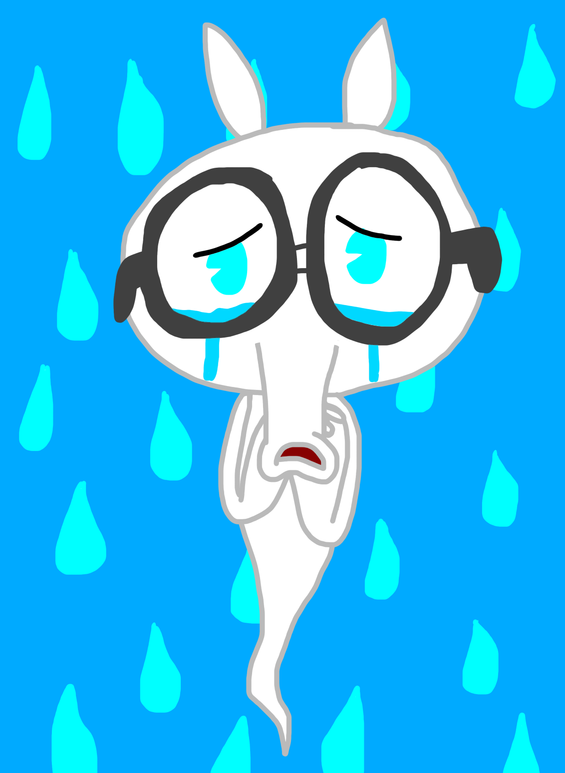 Sad Ghost Sniffles - ibisPaint