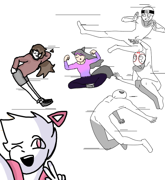 falling collab - ibisPaint