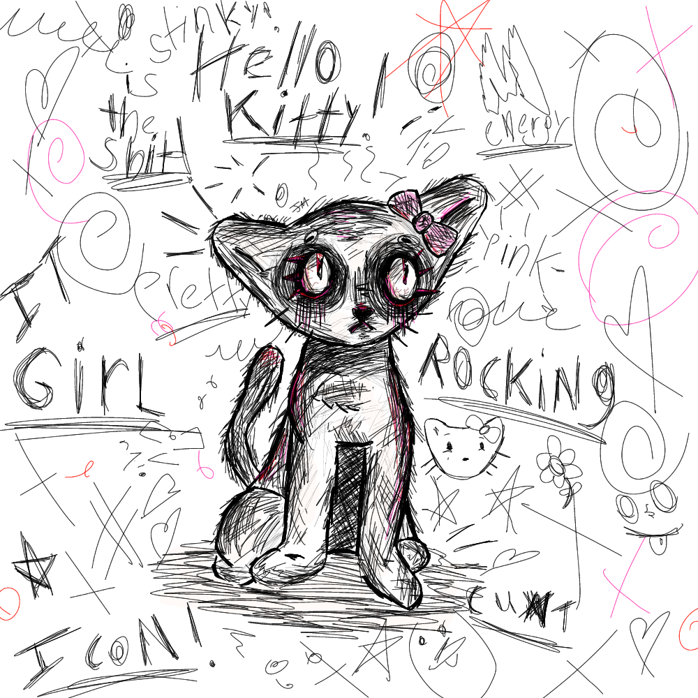 weird hello kitty - ibisPaint