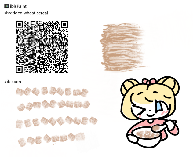 shredded wheat cereal brush - ibisPaint