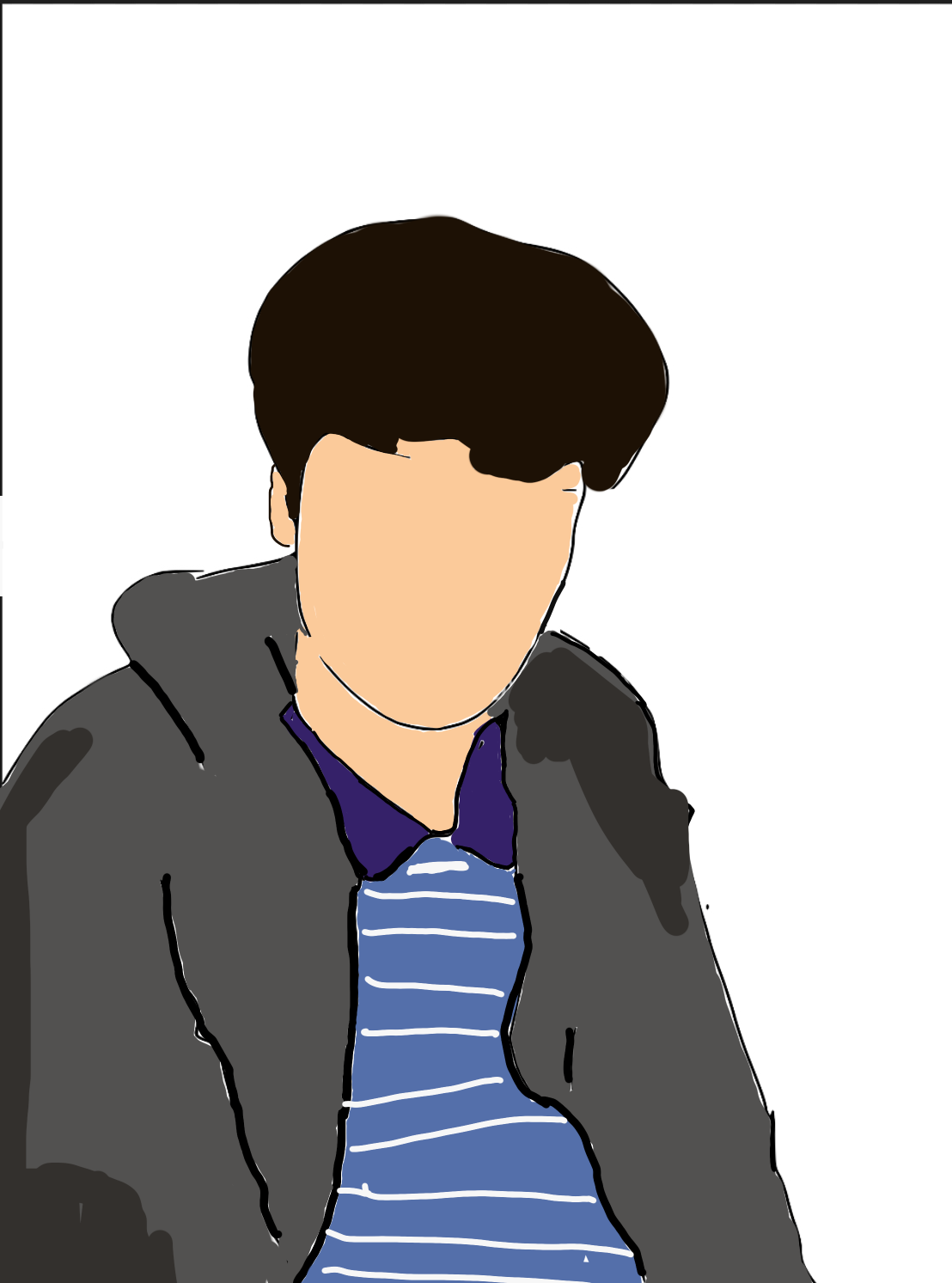 Faceless cartoon - ibisPaint