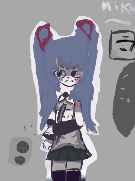 Miku in fundamental paper education - ibisPaint