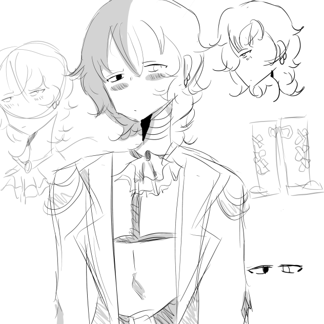 Random sketches of a random guy. - ibisPaint