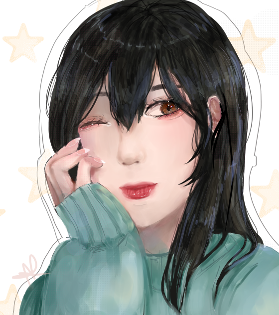 pretty girl - ibisPaint