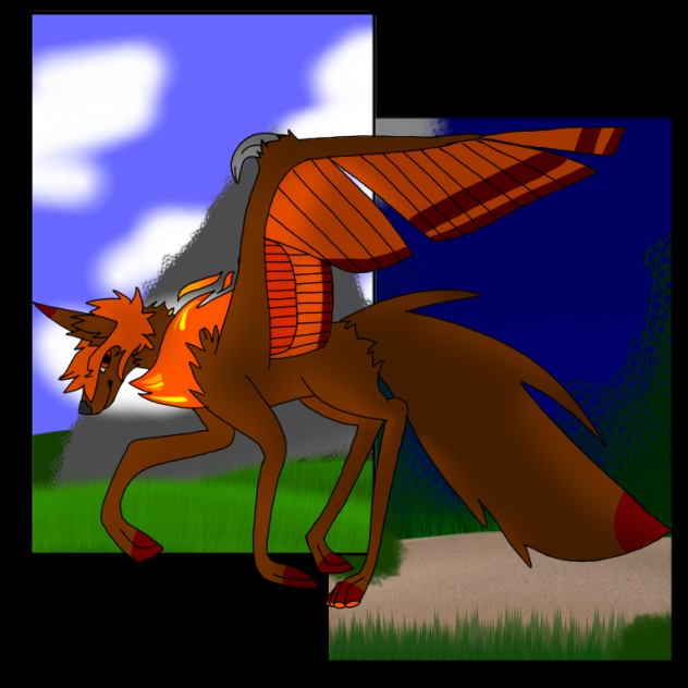 Half Blooded Wolf -SpeedPaint- - ibisPaint