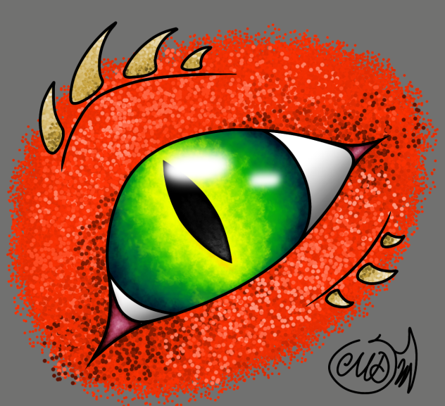 Green dragon eye - ibisPaint