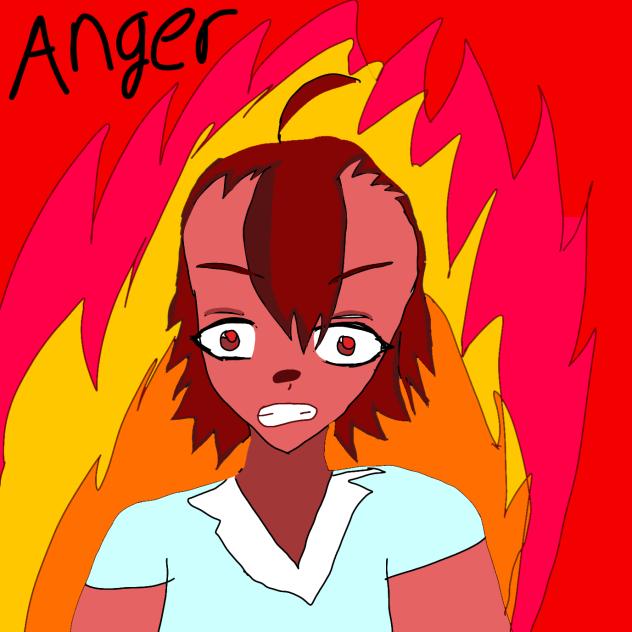 anger ;drawing inside out emotions - ibisPaint