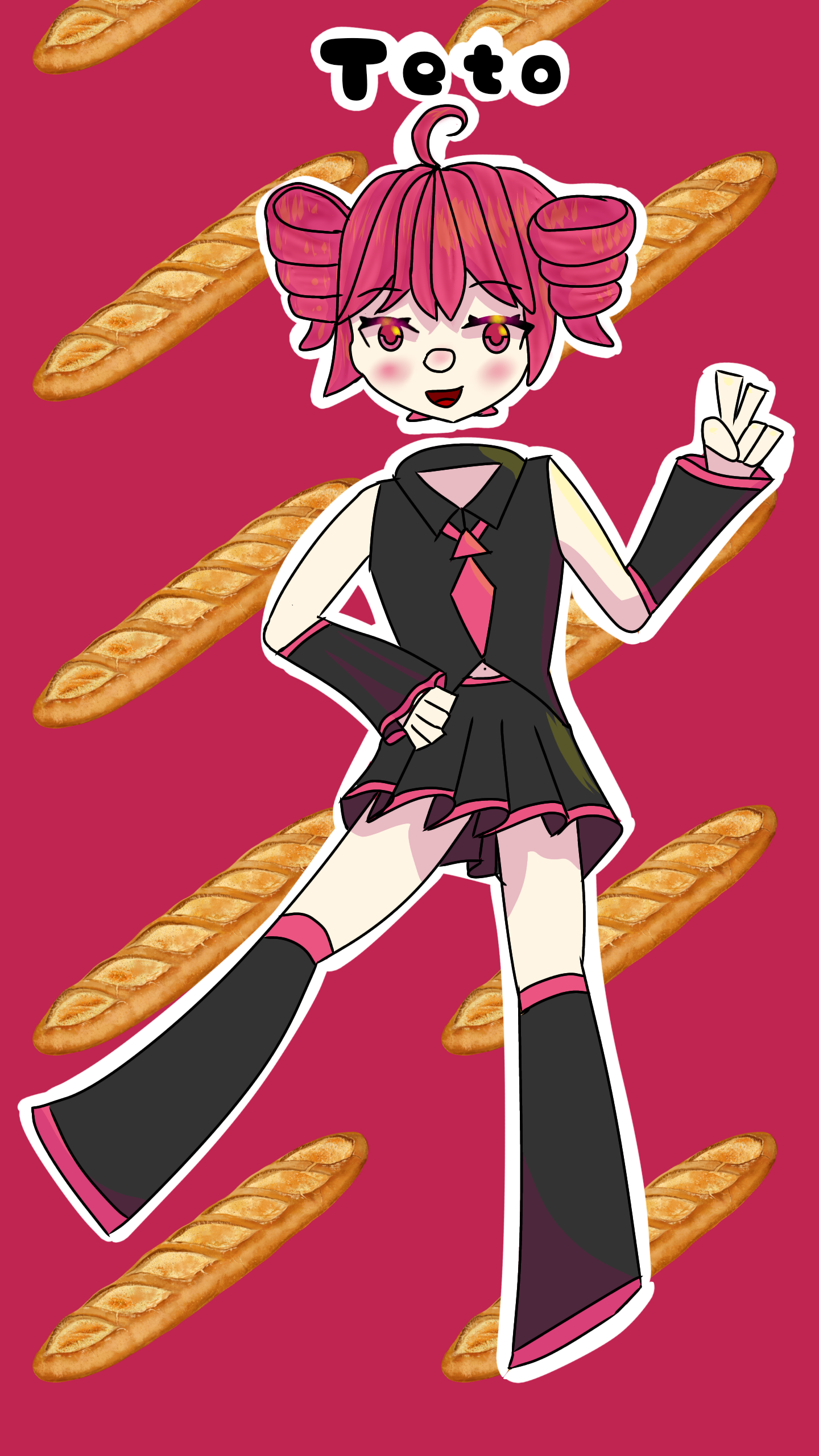 Kasane teto fanart!!!🥖🥖🥖 - ibisPaint
