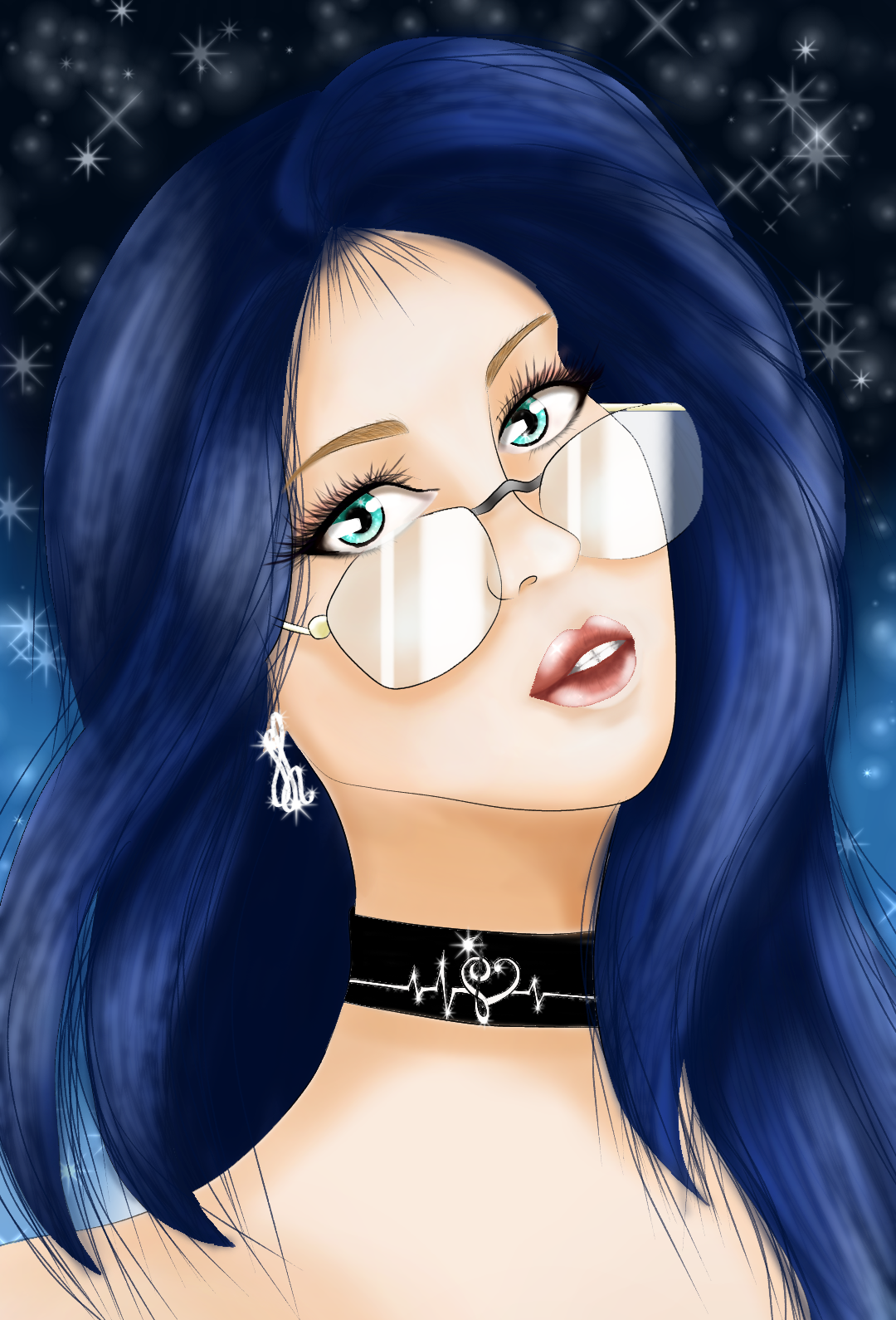 girl & glasses - ibisPaint