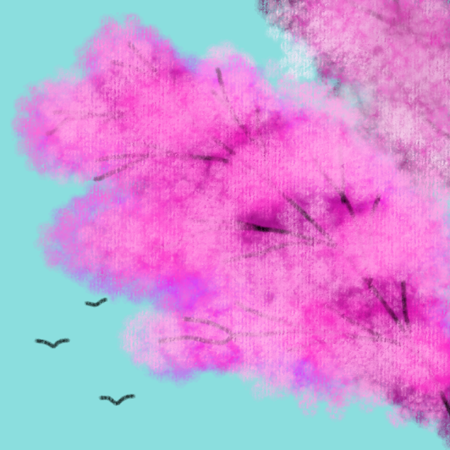 Sakura Tree Easiest Art ! - ibisPaint