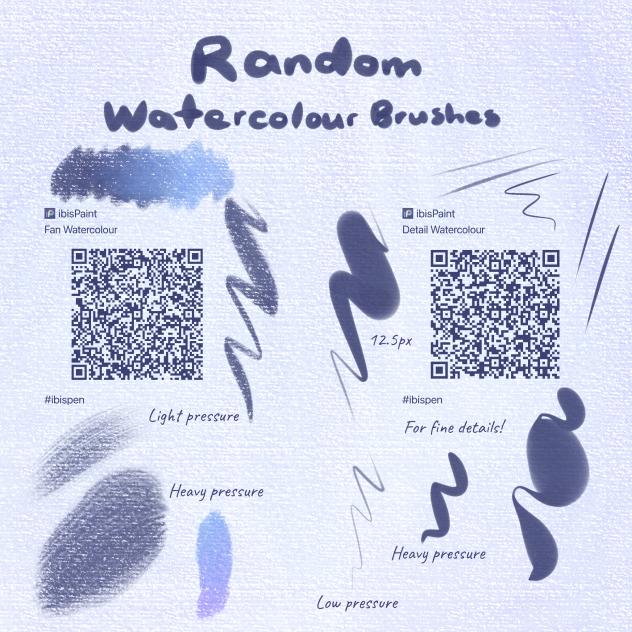 Random Watercolour Brushes - ibisPaint