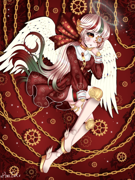 Clockwork Christmas Angel - ibisPaint
