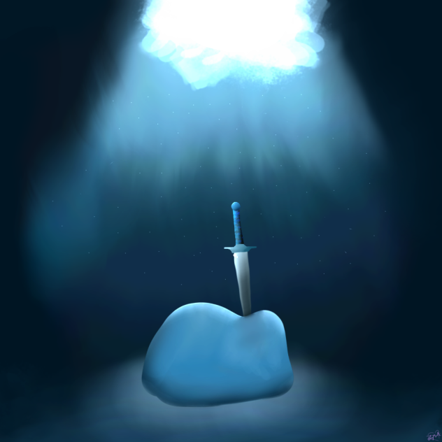 Sword in Moonlight - ibisPaint