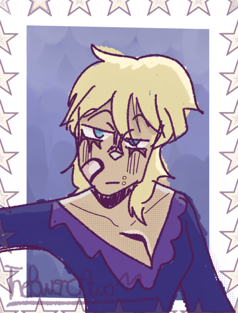 Whatcha lookin at 💛💜 - ibisPaint