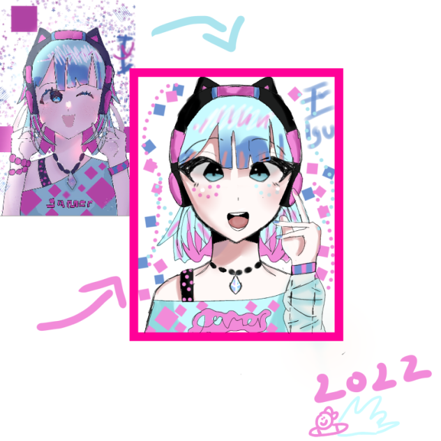 🟦🎧💕 big difference - ibisPaint