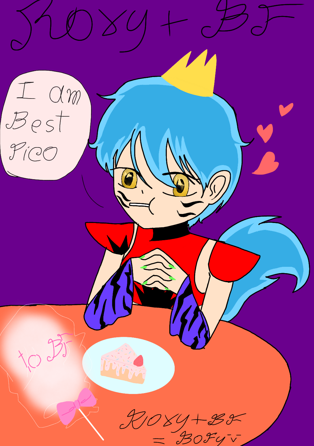 roxy + bf =bofy fnaf +fnf - ibisPaint