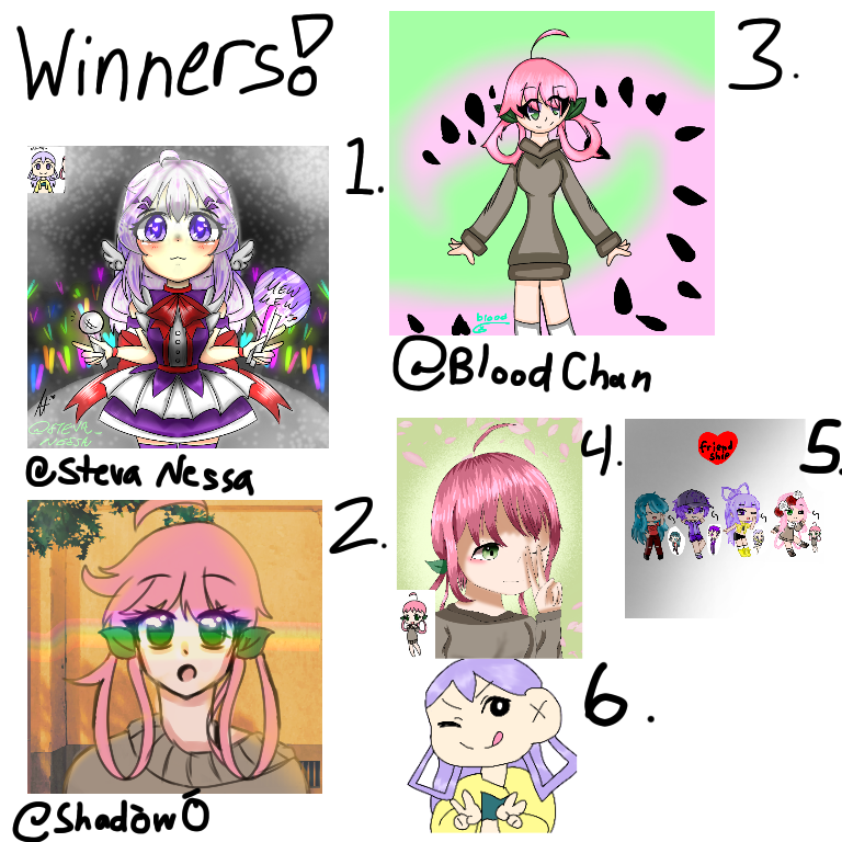 Fanart Winners (Late) - ibisPaint