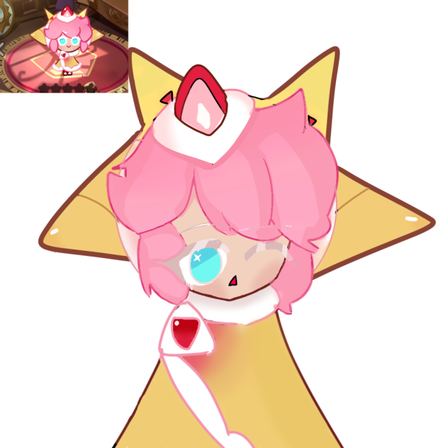 Cookie run kd Strawberry crepe cookie - ibisPaint