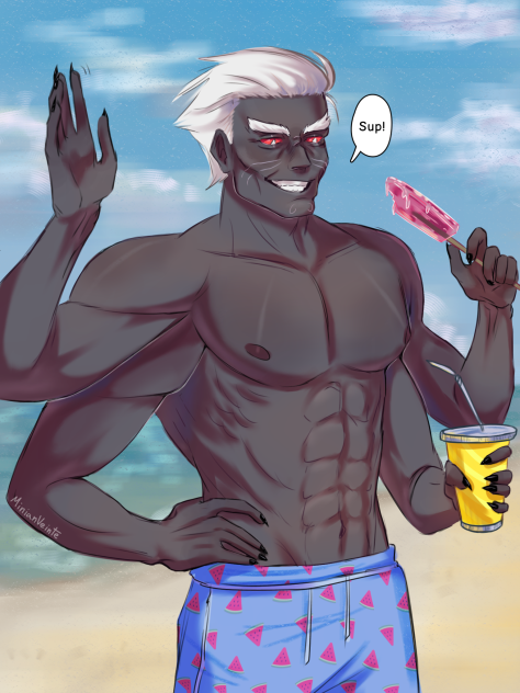 Beachtime Garmadon - ibisPaint