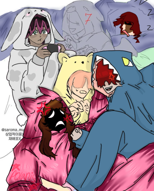 Sleep over collab ☆彡 - ibisPaint