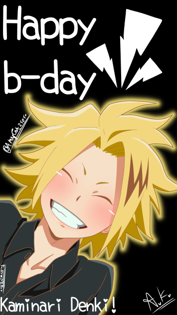 Happy B-day Kaminari Denki! - ibisPaint