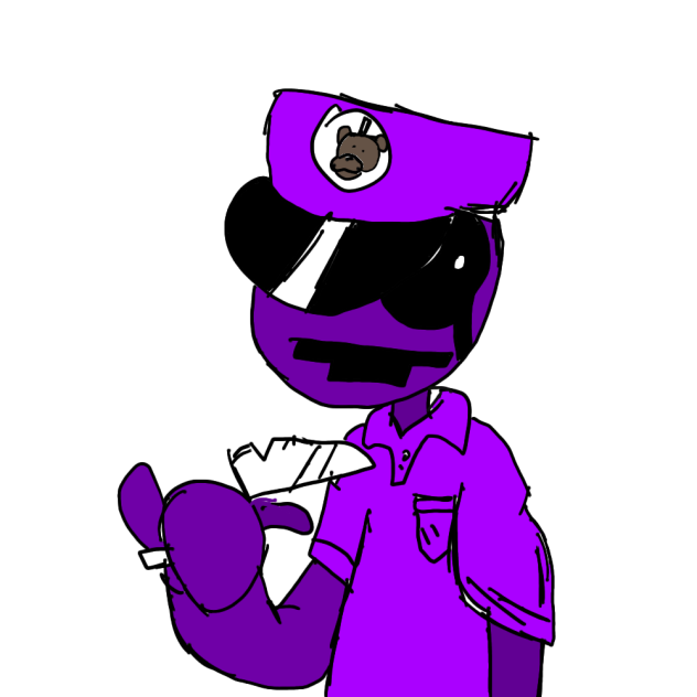 scary purple man - ibisPaint