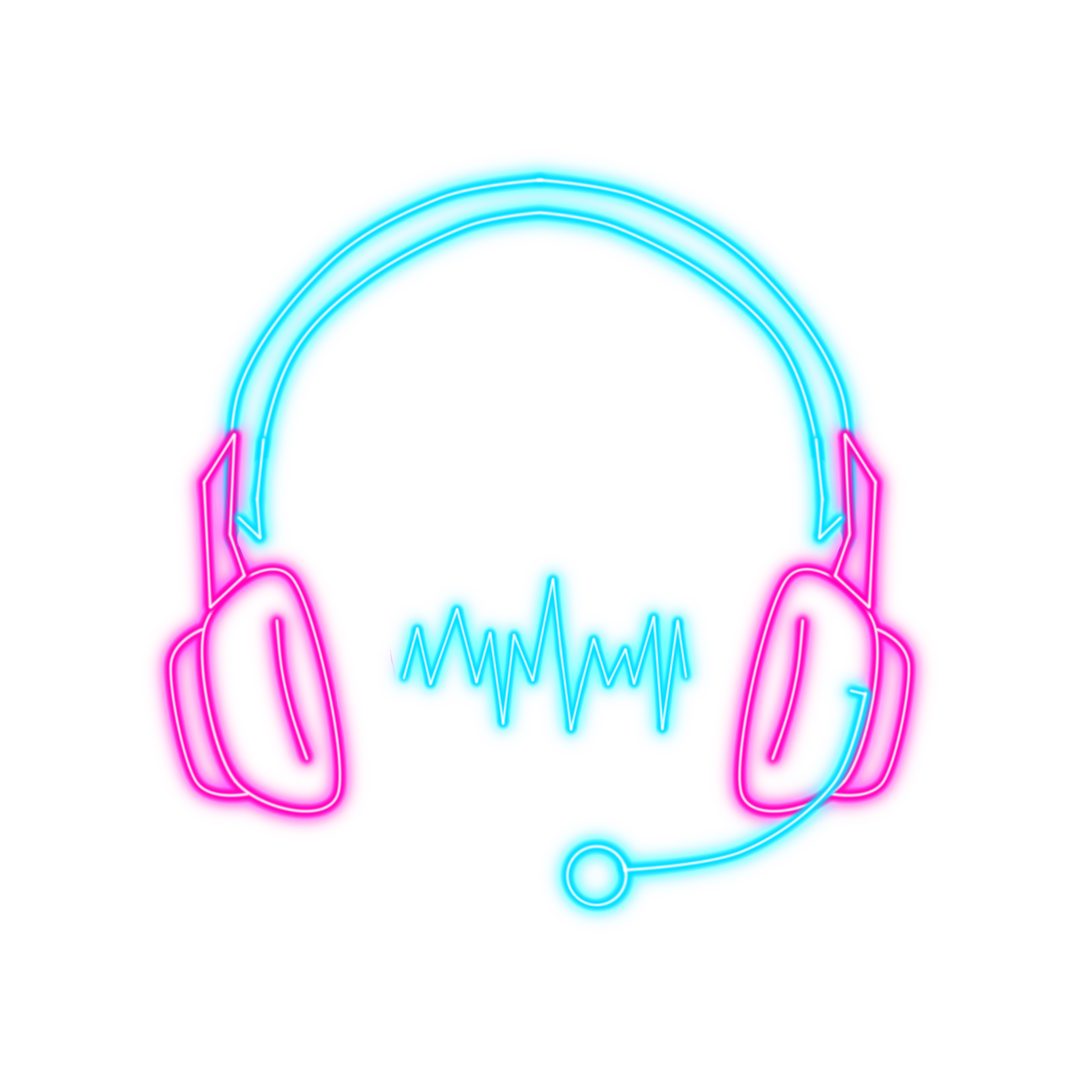 headphone neon led - ibisPaint