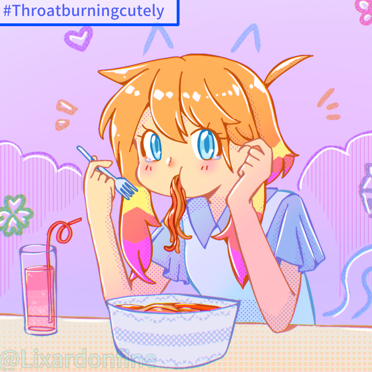 Throat Burning Cutely - ibisPaint
