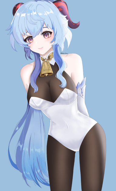 ganyu bunny suit - ibisPaint