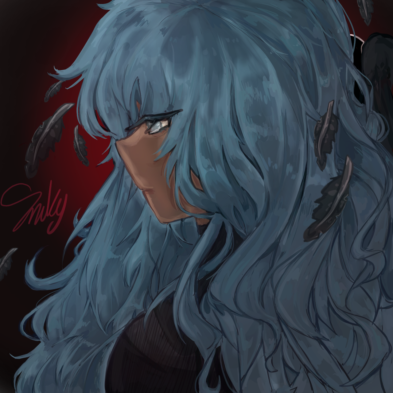 messy hair core - ibisPaint