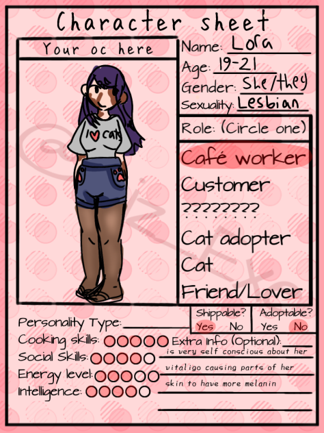 cat cafe oc sheet - ibisPaint