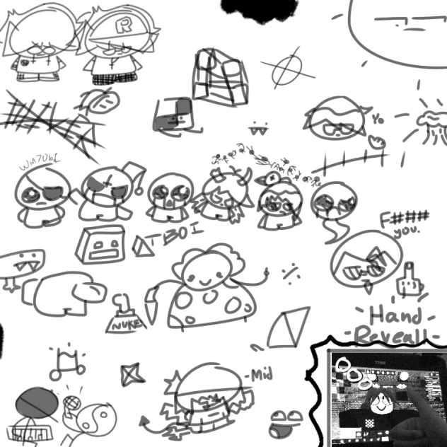 Doodles 3 + Hand Reveal 👍 - ibisPaint