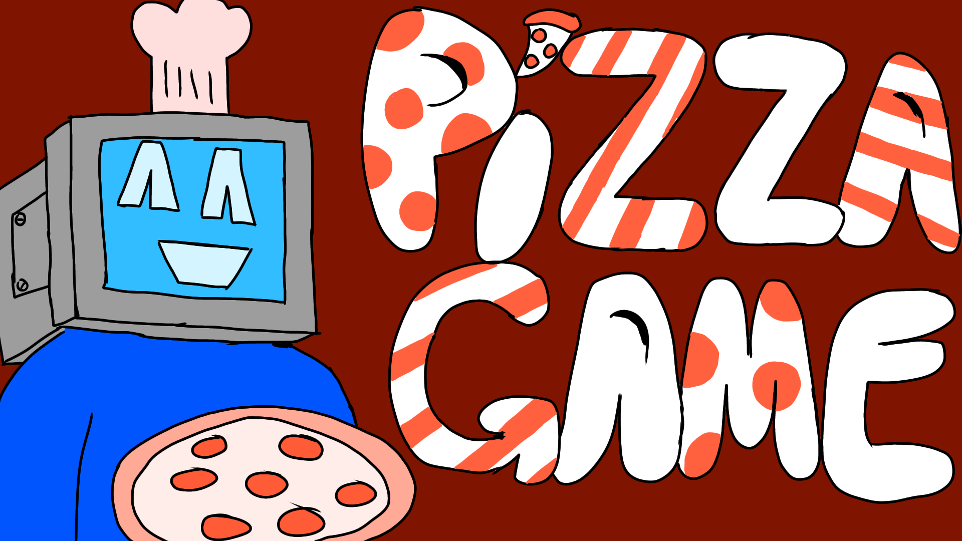 pizza game thumbnail - ibisPaint