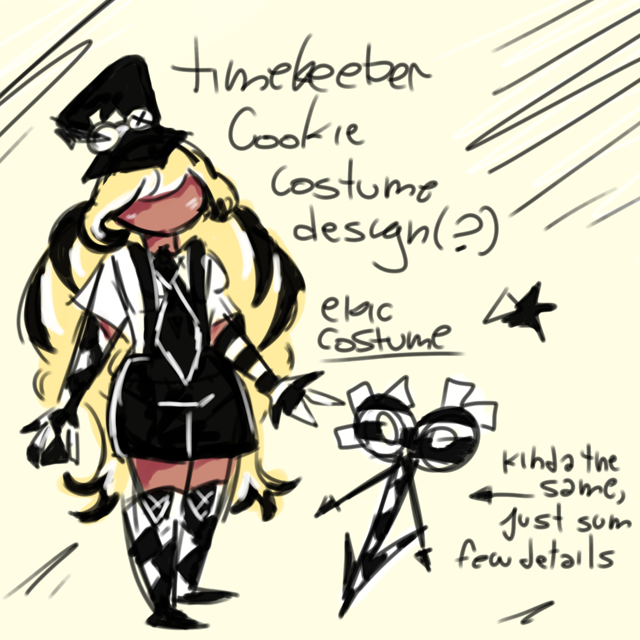 Timekeeper costume design.. - ibisPaint