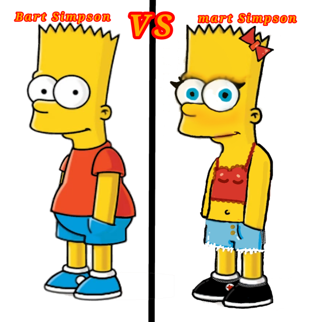 Bart VS Mart Simpson - ibisPaint
