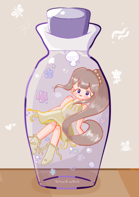 Shiho in a bottle - ibisPaint