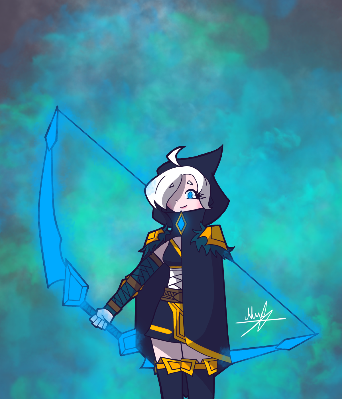 league of legends Ashe - ibisPaint