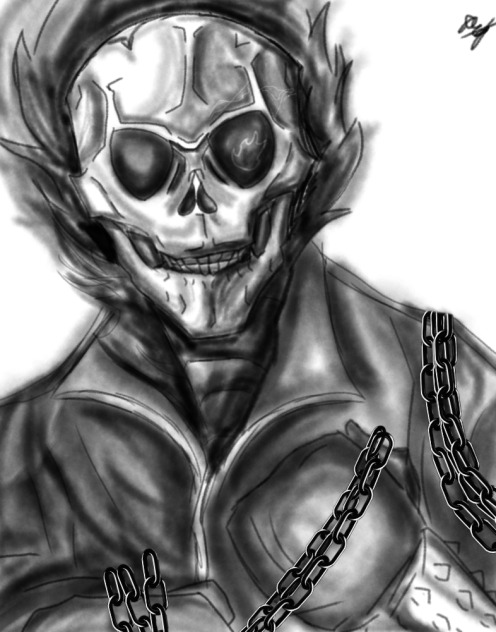 some ghost rider concept - ibisPaint