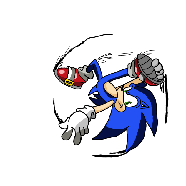 Break dancing sonic - ibisPaint