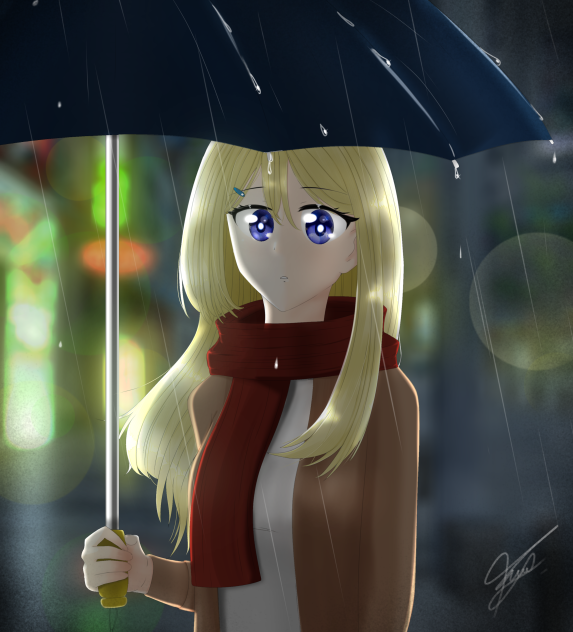 Raining night - ibisPaint