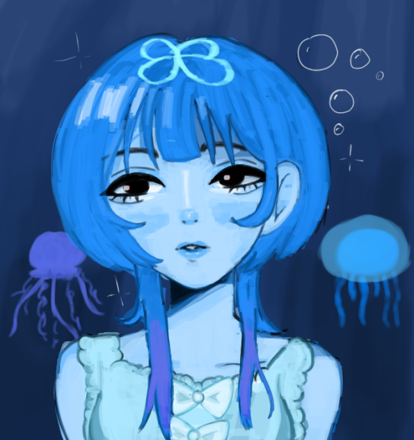 Blue 🪼 - ibisPaint