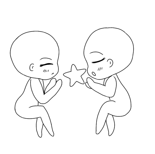Two twins ⭐ base - ibisPaint