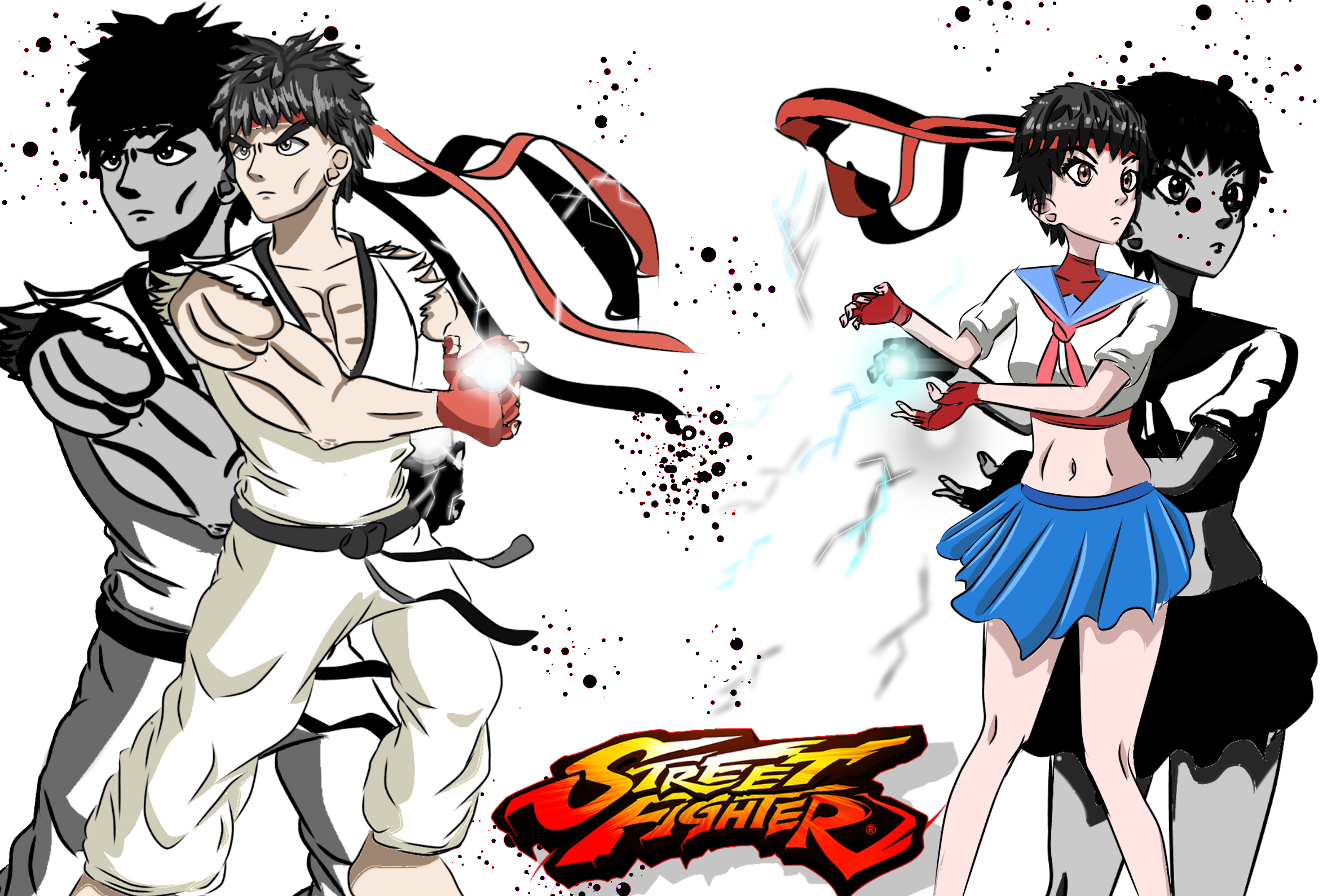 Ryu and sakura - ibisPaint