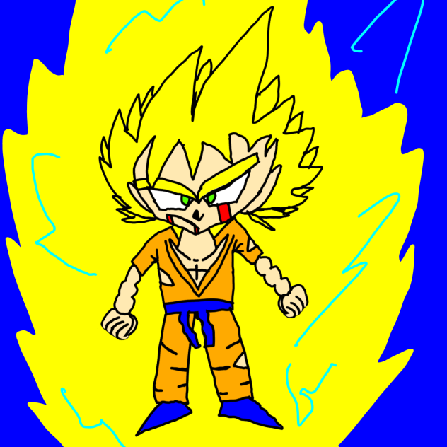 SSJ2 (Super Saiyan Jin 2) Goku - ibisPaint