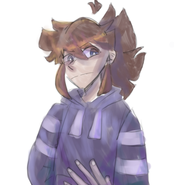 A very suspicious lad - ibisPaint
