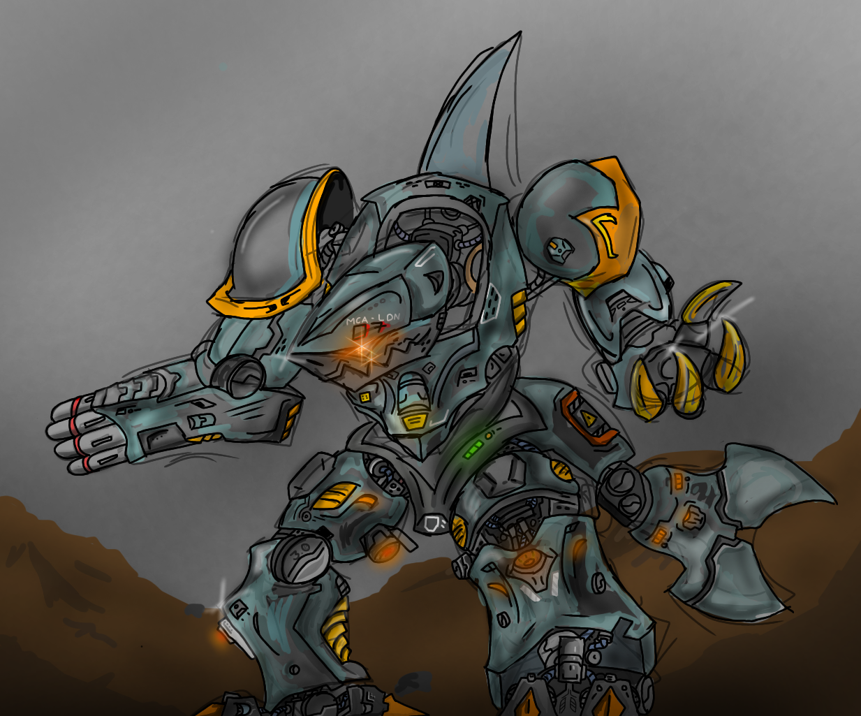 Mecha-Lodon - ibisPaint