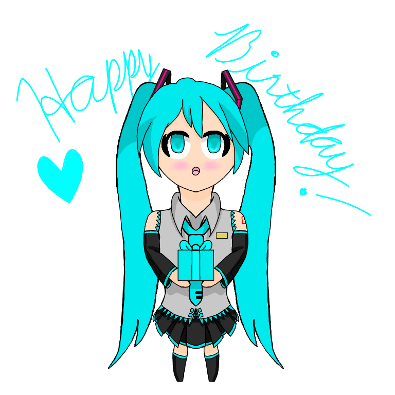 Happy birthday Miku! - ibisPaint